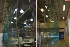 Point Support Glass Wall Partitions | Avanti Systems USA