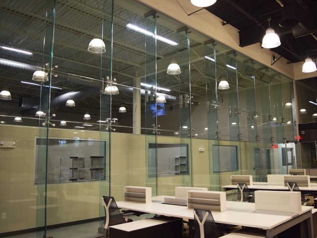 Point Support Glass Wall Partitions | Avanti Systems USA